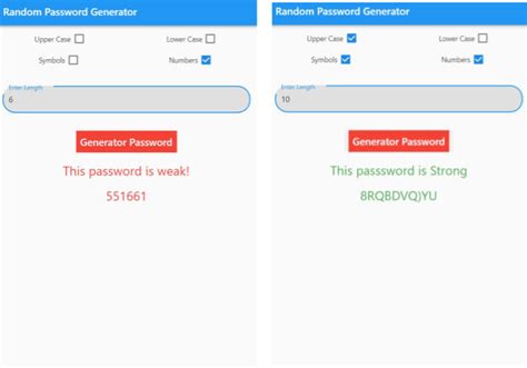 random password generator flutter package in pin otp and password
