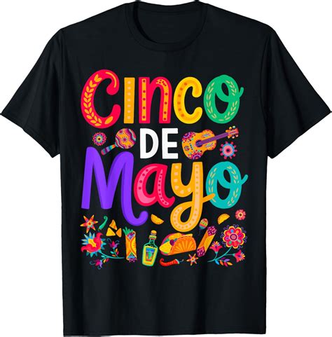 Cinco De Mayo Mexican Taco Funny 5 De Mayo Lets Fiesta Party T Shirt