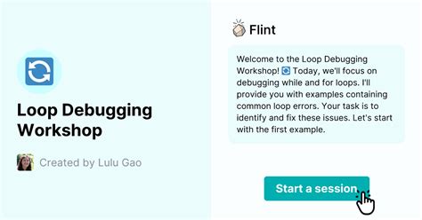 Loop Debugging Workshop Flint