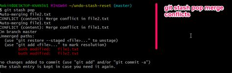 Undo Git Stash Pop Conflicts Delft Stack