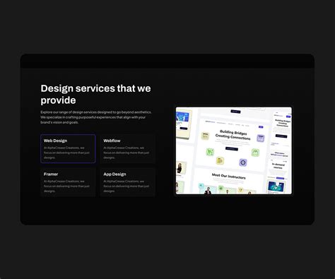 Services Section Website Design By Sahil Mondal Alphacrease