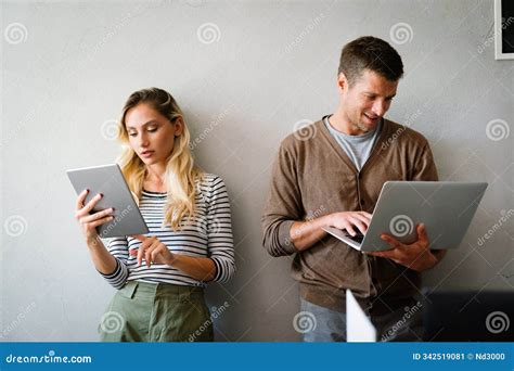 Programmers Cooperating At It Company Developing Apps People Business Work Office Concept Stock