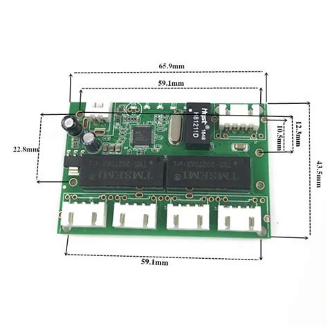 Mini Module 4 Pin Ethernet Switch Circuit Board For Ethernet Switch