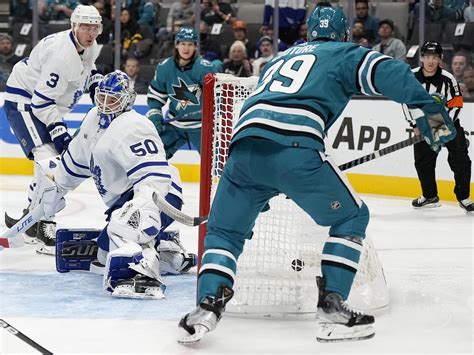Maple Leafs Rally Auston Matthews Scores But Lose To Sharks In Ot