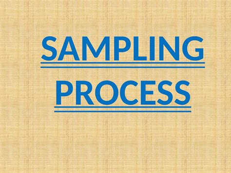 Sampling And Types Of Sampling Presentation PPT Pptx