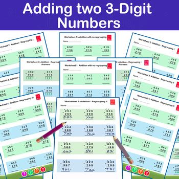 Add And Subtract Digit Numbers With And Without Regrouping TPT