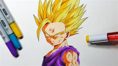 Dragon Ball Z Gohan Ssj2 Drawing