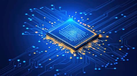 Central Processing Unit Cpu Stock Illustration Illustration Of System Network 368457935