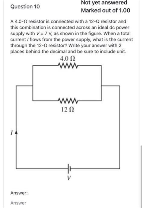 Solved A 4 0 Ω Resistor Is Connected To A 12−Ω Resistor And
