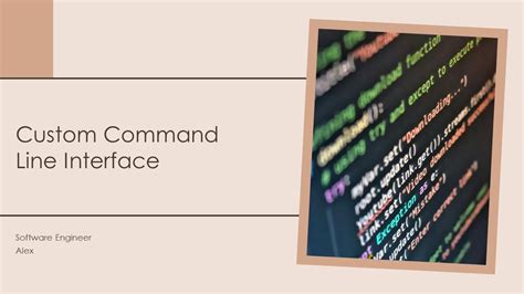 Custom Command Line Interface Ppt Slides Acp Ppt Presentation
