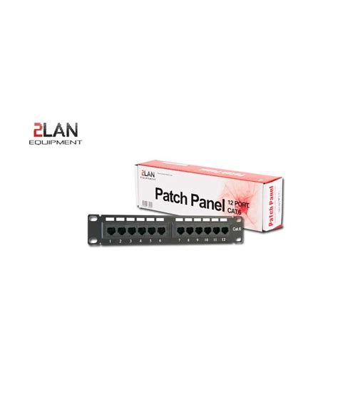 PATCH PANEL 10 CAT 6 12 PUERTOS UTP 2LAN Equipment