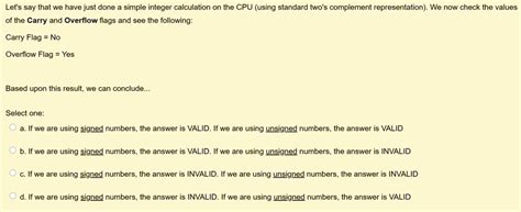 Lets Say That We Have Just Done A Simple Integer Calculation On The