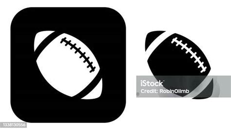 흑백 축구 아이콘 미식 축구에 대한 스톡 벡터 아트 및 기타 이미지 미식 축구 미식 축구공 벡터 Istock