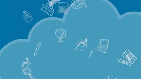 Animation Of School Items Icons Over Clo Stock Video Pond5