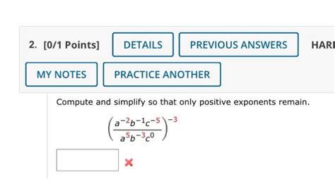 Solved Compute And Simplify So That Only Positive Exponents