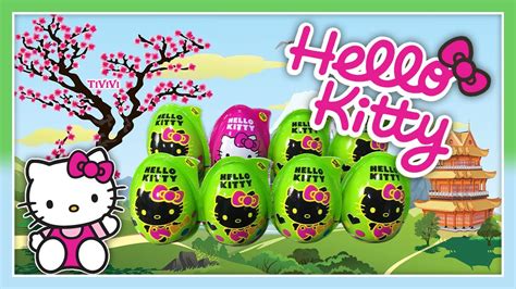 Hello Kitty пластиковые яйца Unboxing Youtube
