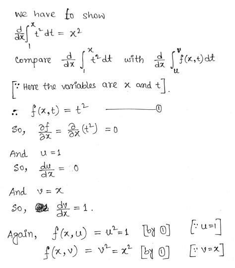 [solved] Leibniz Formula For Differentiating An Integral D Of Dv Du Dx Course Hero
