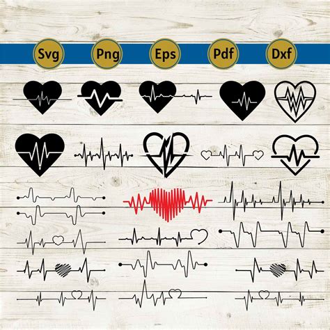 Heart Beat Svg Healthcare Svg Ekg Svg Cardiogram Pulse Stethoscope Svg Nurse Svg Doctor