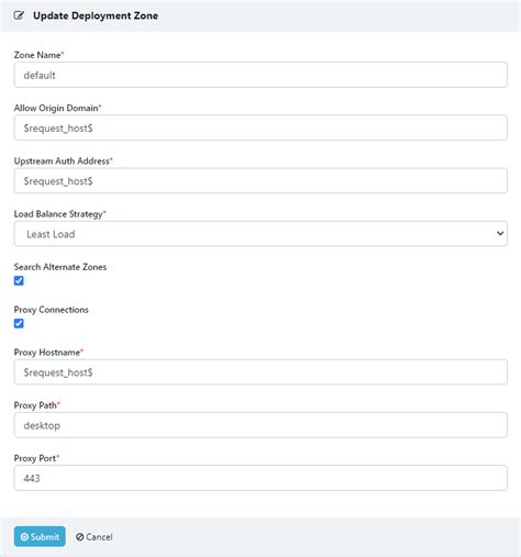 Deployment Zones — Kasm 1100 Documentation