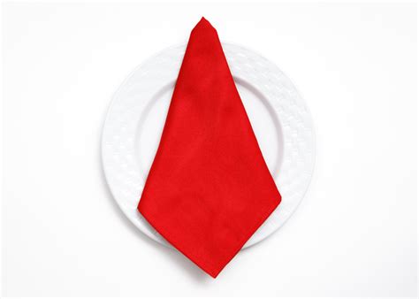 Servilleta Grande Roja Tela Lisa Special Events