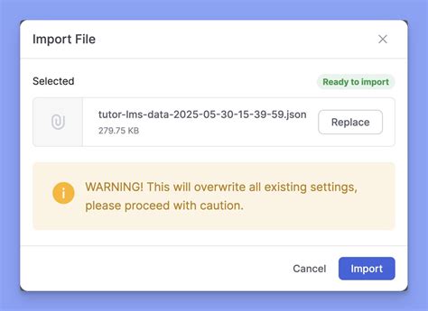 Documention How To Import Export Tutor Lms Courses
