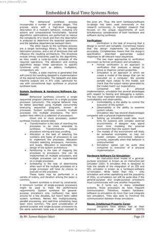 Embedded Real Time Systems Communication PDF