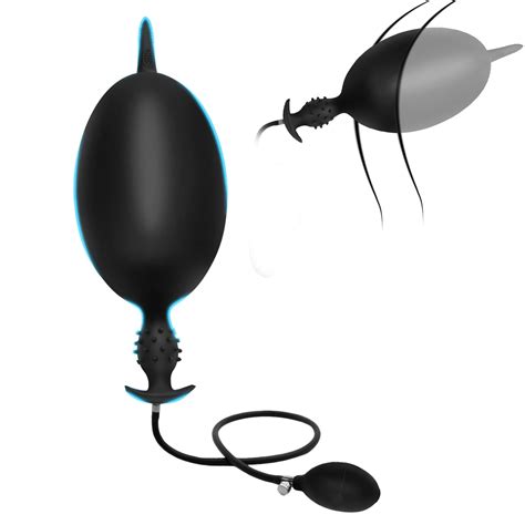 Silicone Inflatable Butt Plug Expansion Stimulate Augmentationadult