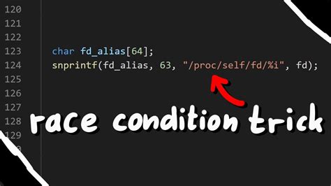 race condition trick proc self fd youtube