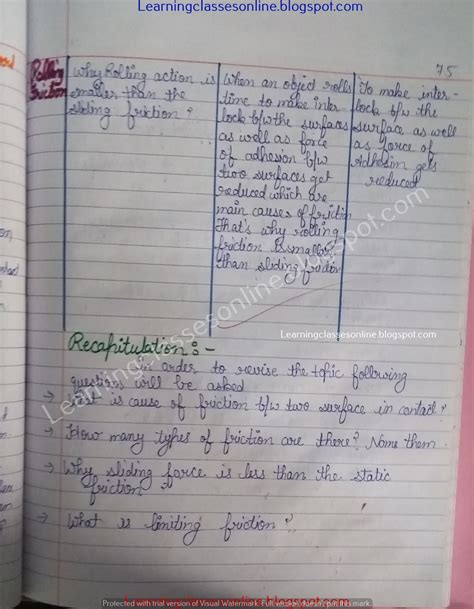 Science Lesson Plan On Frictional Force