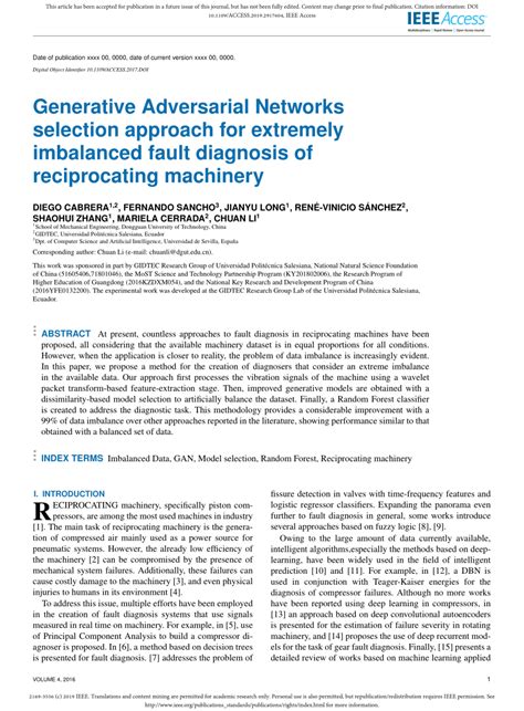 Pdf Generative Adversarial Networks Selection Approach For Extremely