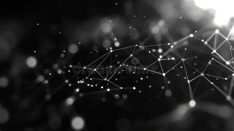 Abstract Network Points Lines Interconnected Design Stock Illustration Illustration Of