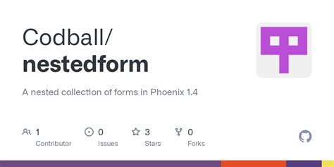 Github Codballnestedform A Nested Collection Of Forms In Phoenix 14