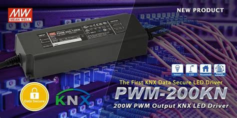 mean well knx data secure 200w pwm output led driver knx association