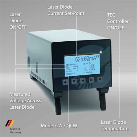 Laser Diode Driver And Tec Controller Benchtop 500ma Current