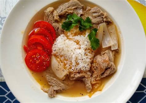 【家常料理】蕃茄牛肉湯泡飯清冰箱 食譜與作法 By 美國番媽 Cookpad