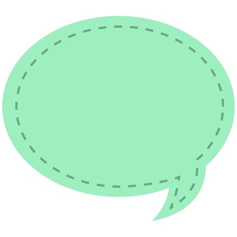 Premium Vector Text Bubble Cute Dotted Line