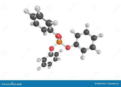 3d Structure Of Triphenyl Phosphate A Colourless Solid Stock