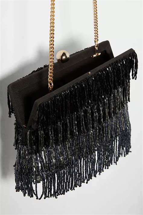 fringe element clutch anthropologie