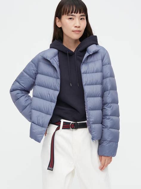 Пуховик зимний короткий женский Uniqlo 820520103 3XL Синий (1159787000 ...