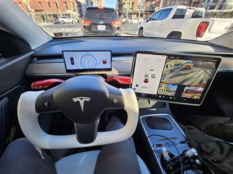 Vendor Tesery Tesla Yoke Plaid Steering Wheel Better Improved
