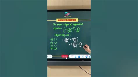 Diff Eqns Class 12 Maths Cbse Boards State Boards Shorts