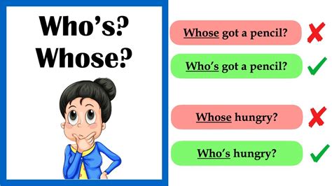 When To Use WHO S WHOSE Easy Explanation YouTube