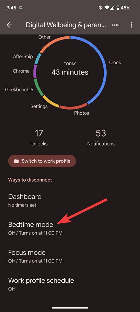 how to use bedtime mode effectively on android