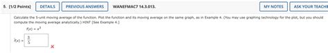 Solved 5 12 Points Wanefmac7 143013 Compute The