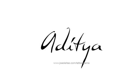 Aditya Name Tattoo Designs