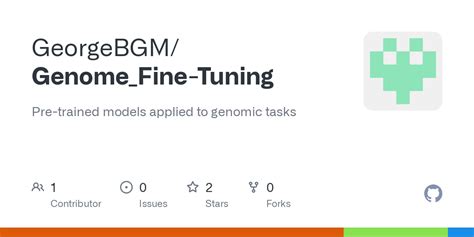 Github Georgebgmgenomefine Tuning Pre Trained Models Applied To Genomic Tasks