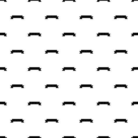 Ribbon Pattern Seamless In Simple Style Vector Illustration Background