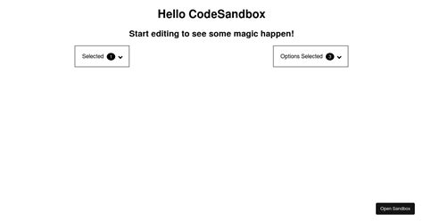 React Multiselect Button Dropdown Codesandbox