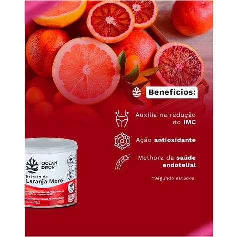 Extrato De Laranja Moro Ocean Drop 500mg 30 Capsulas PanVel Farmácias