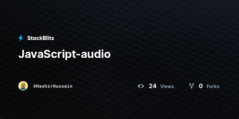 JavaScript Audio StackBlitz